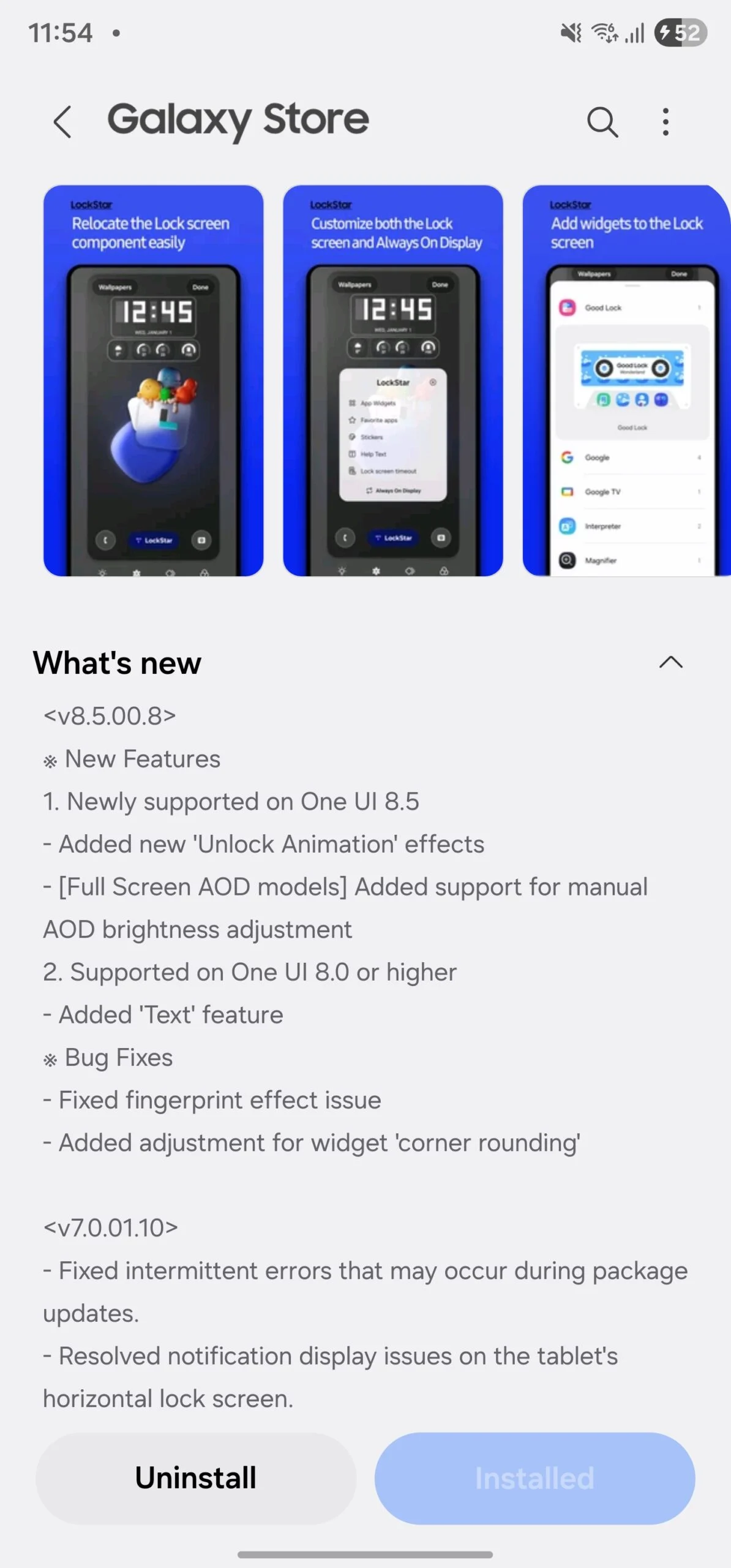 One UI 8.5: nuove animazioni sblocco schermo - Batista70