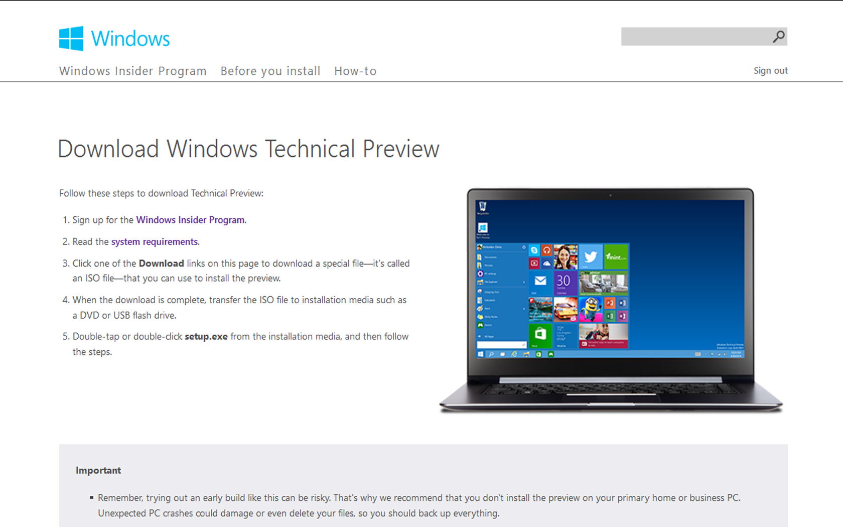 [Guida] Scaricare Windows 10 Technical Preview - Batista70