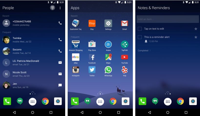 Microsoft Arrow Launcher per Android - Batista70