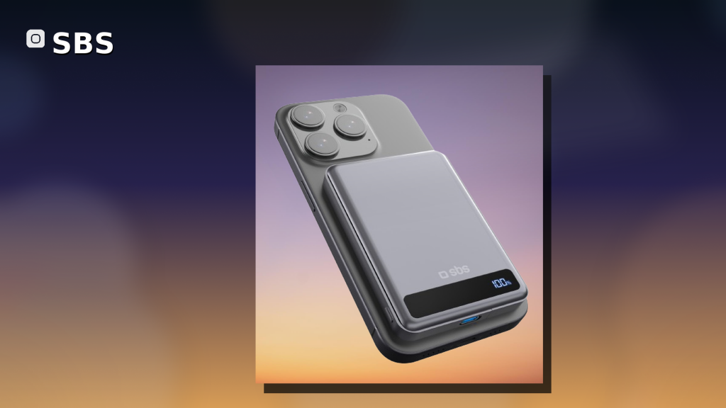 SBS power bank semi-solido Qi2 da 5000 mAh - Batista70