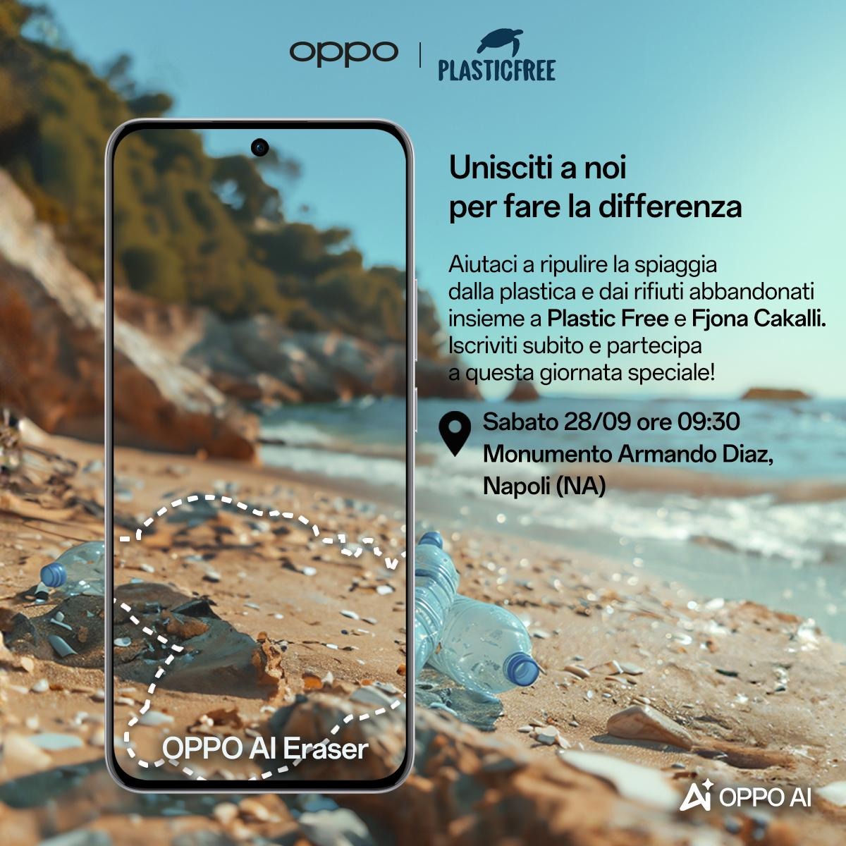 OPPO rinnova la collaborazione con Plastic Free per pulire le spiagge ...