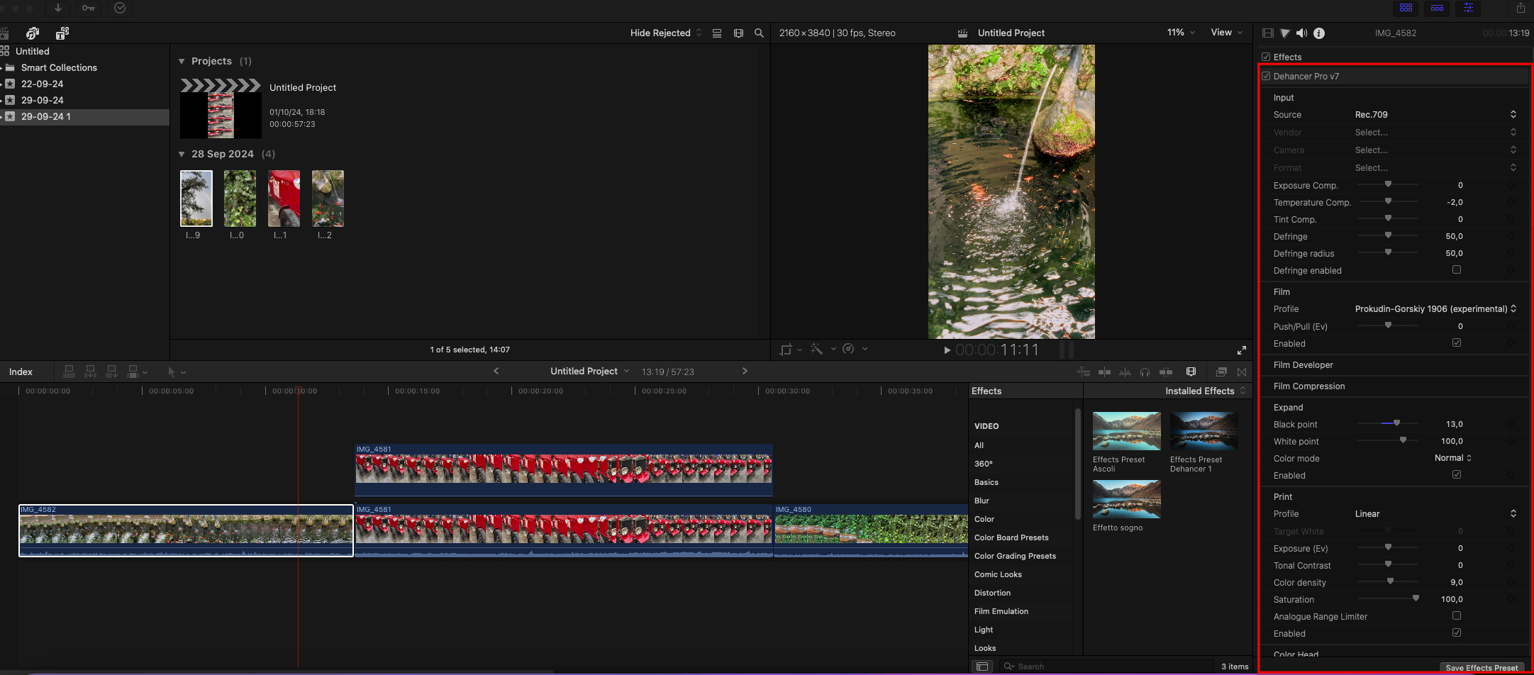 Dehancer Pro per Final Cut Pro: un plugin sorprendente per emulare il ...